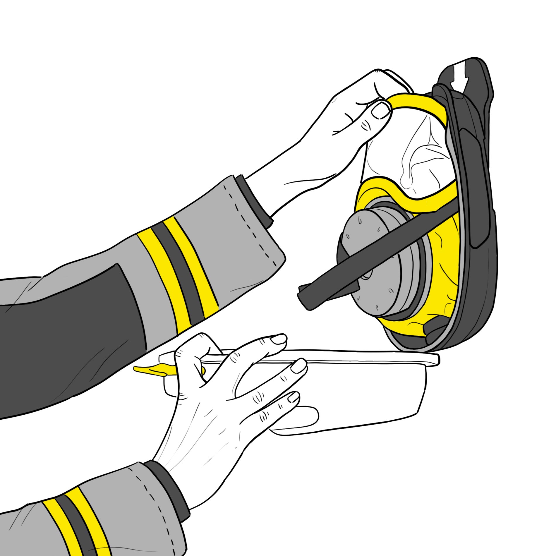 Dräger PARAT 5510 Brandfluchthaube im Single Pack zur Flucht im Brandfall