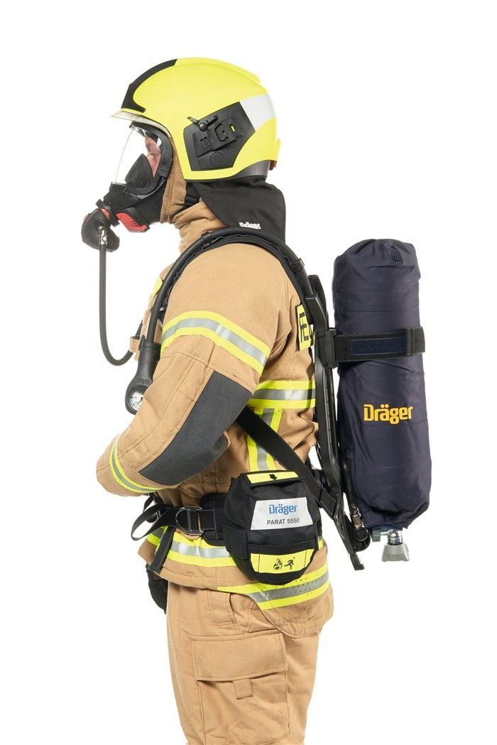 Dräger PARAT® 5550 Brandfluchthaube mit Holster